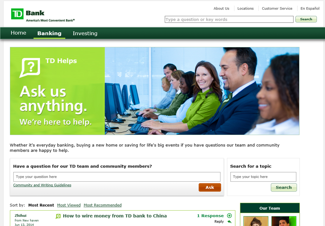 6 next steps for TD Bank (and others) after they go social - Dancing ...